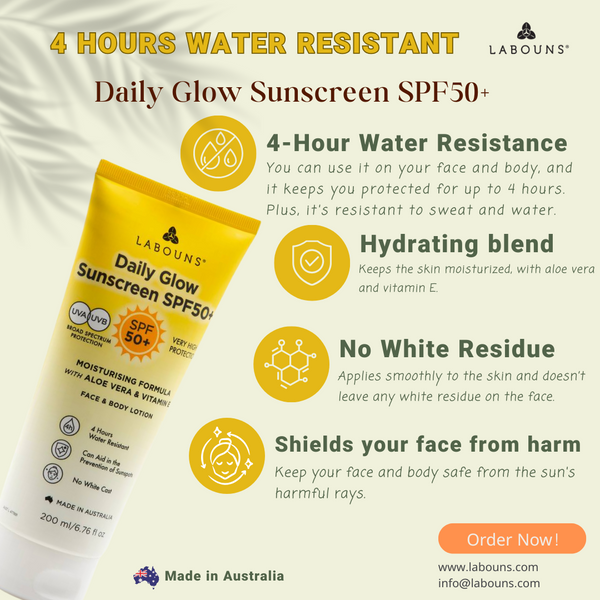 Daily Glow Sunscreen SPF50+ 200 ml – Labouns
